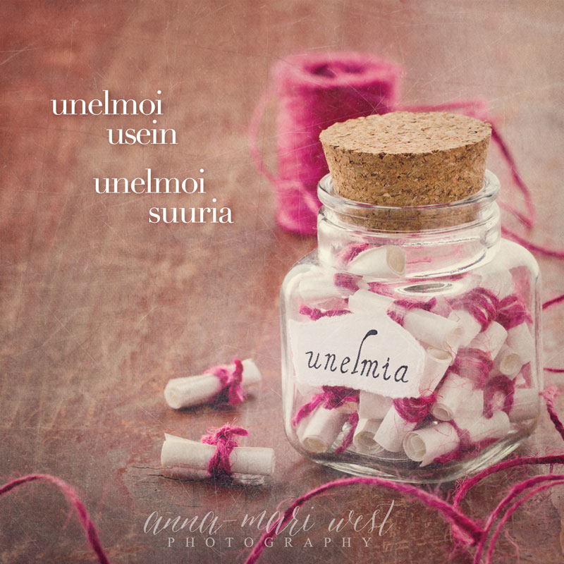 Juliste Unelmoi usein suuria West | Anna-Mari West