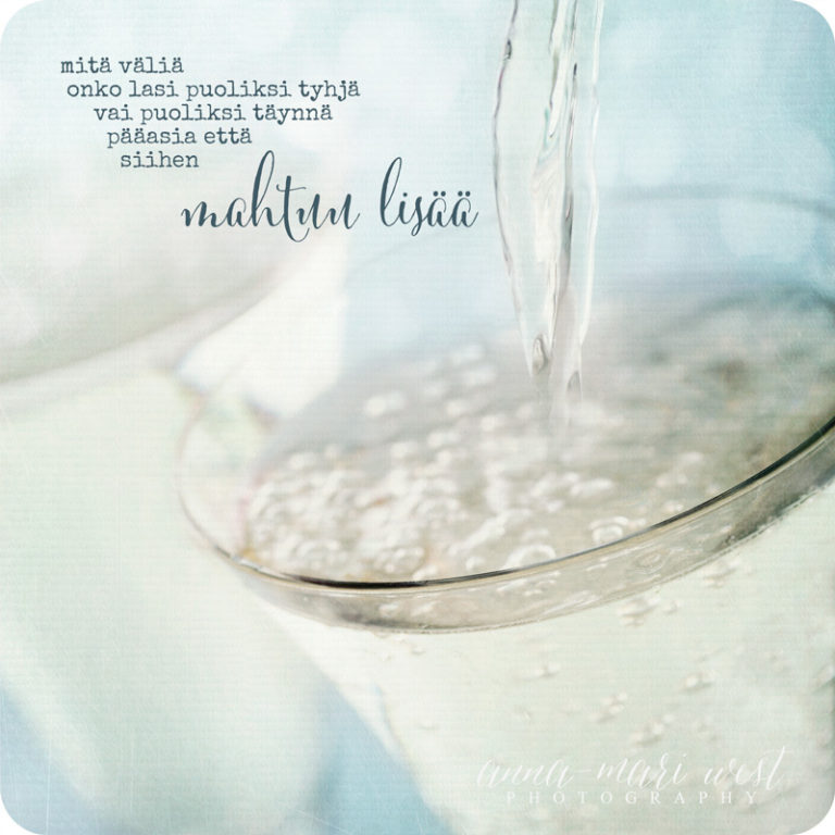 Mahtuu lisaa kuohuviini skumppa onnittelu West | Anna-Mari West